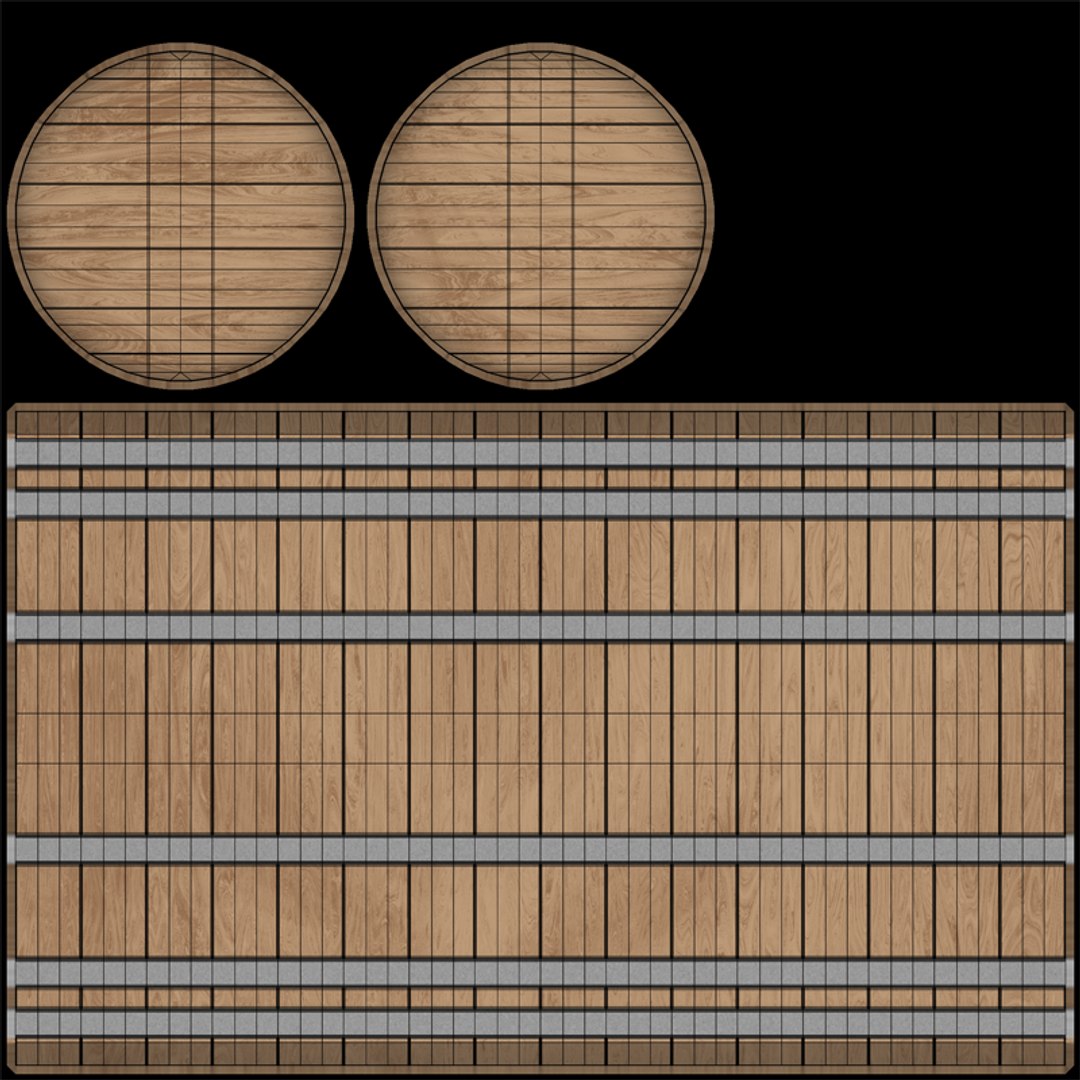 Light Toasted Firkin Barrel 3D - TurboSquid 2424888