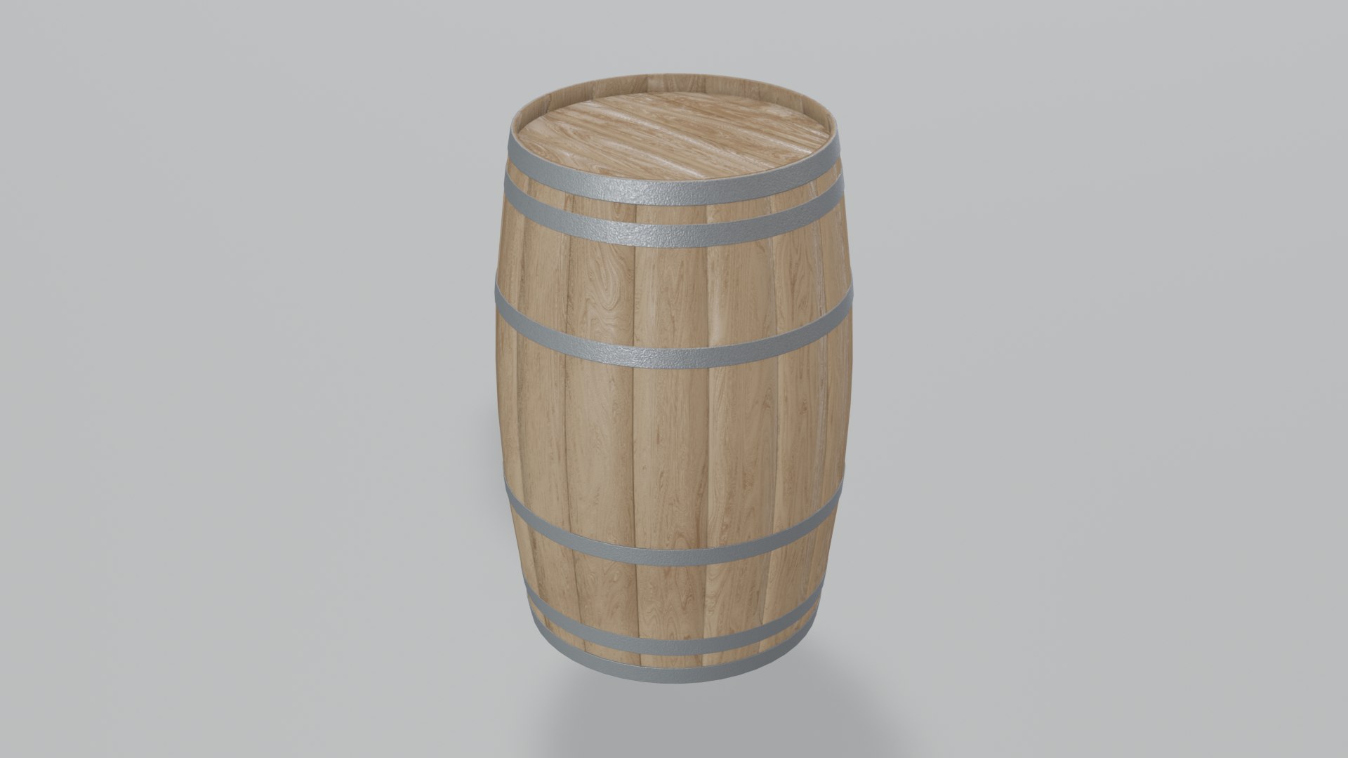 Light Toasted Firkin Barrel 3D - TurboSquid 2424888