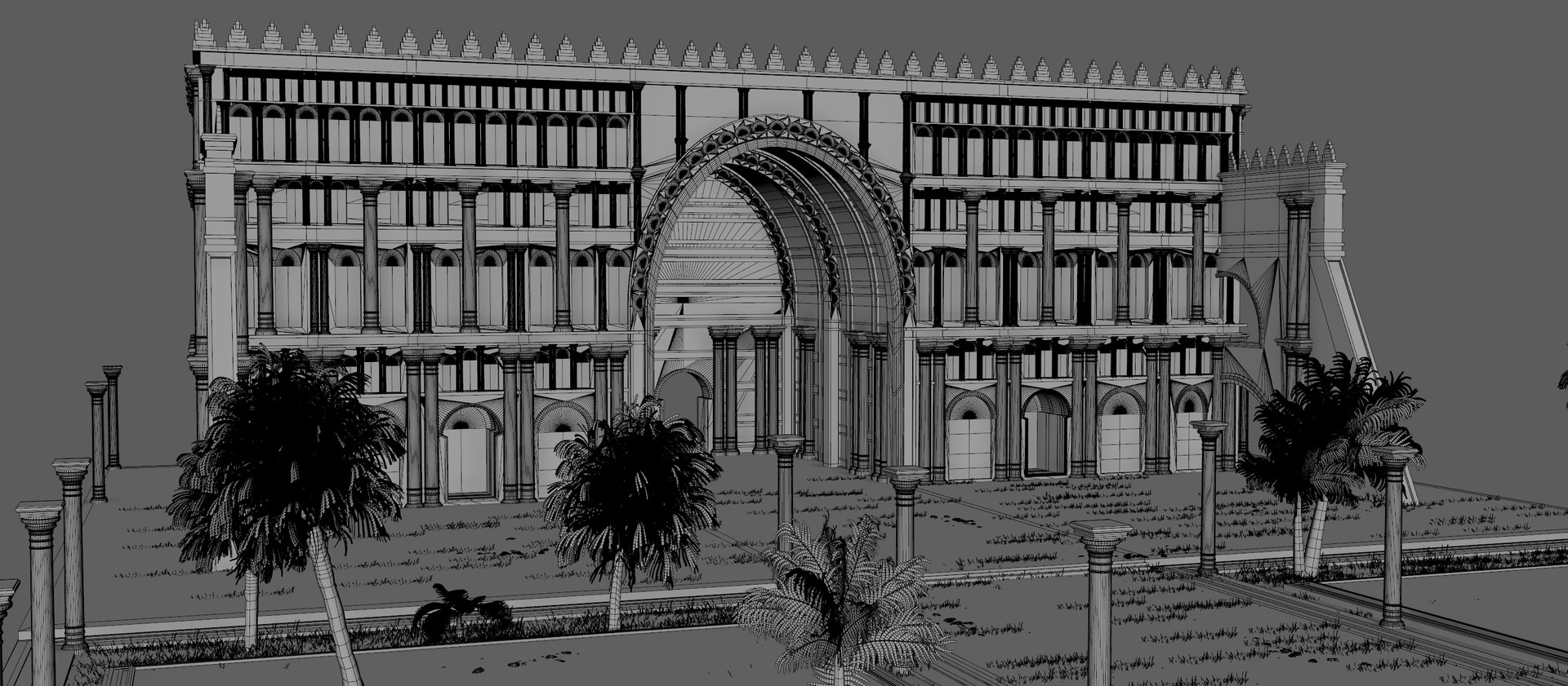 3D Fantasy Recreation Of Taq Kasra - TurboSquid 2260385