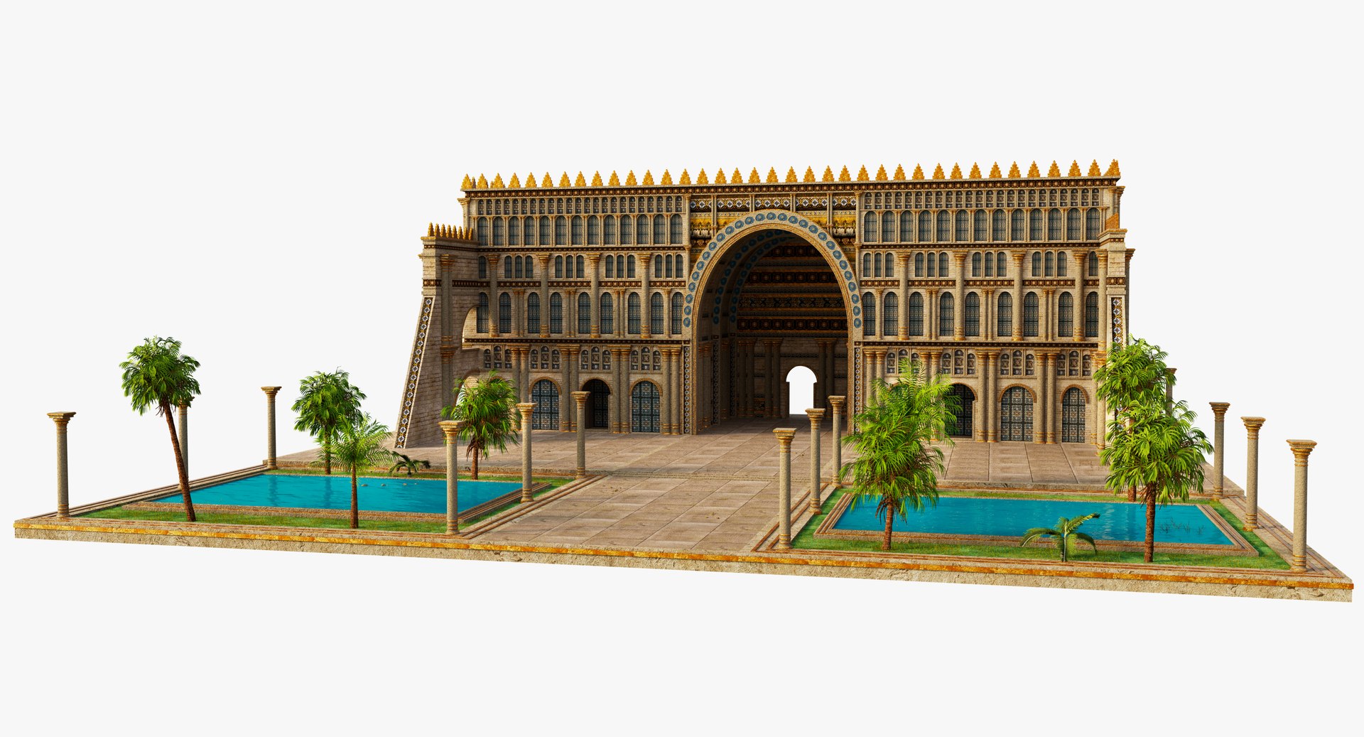 3D Fantasy Recreation Of Taq Kasra - TurboSquid 2260385