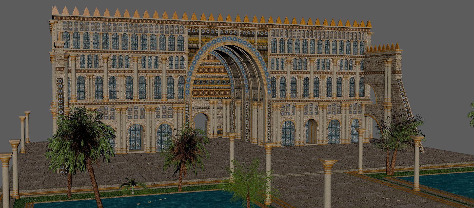 3D Fantasy Recreation Of Taq Kasra - TurboSquid 2260385