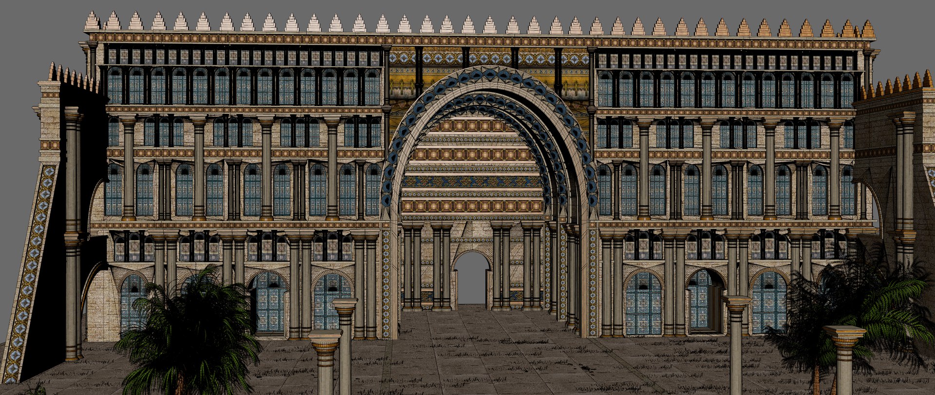 3D Fantasy Recreation Of Taq Kasra - TurboSquid 2260385