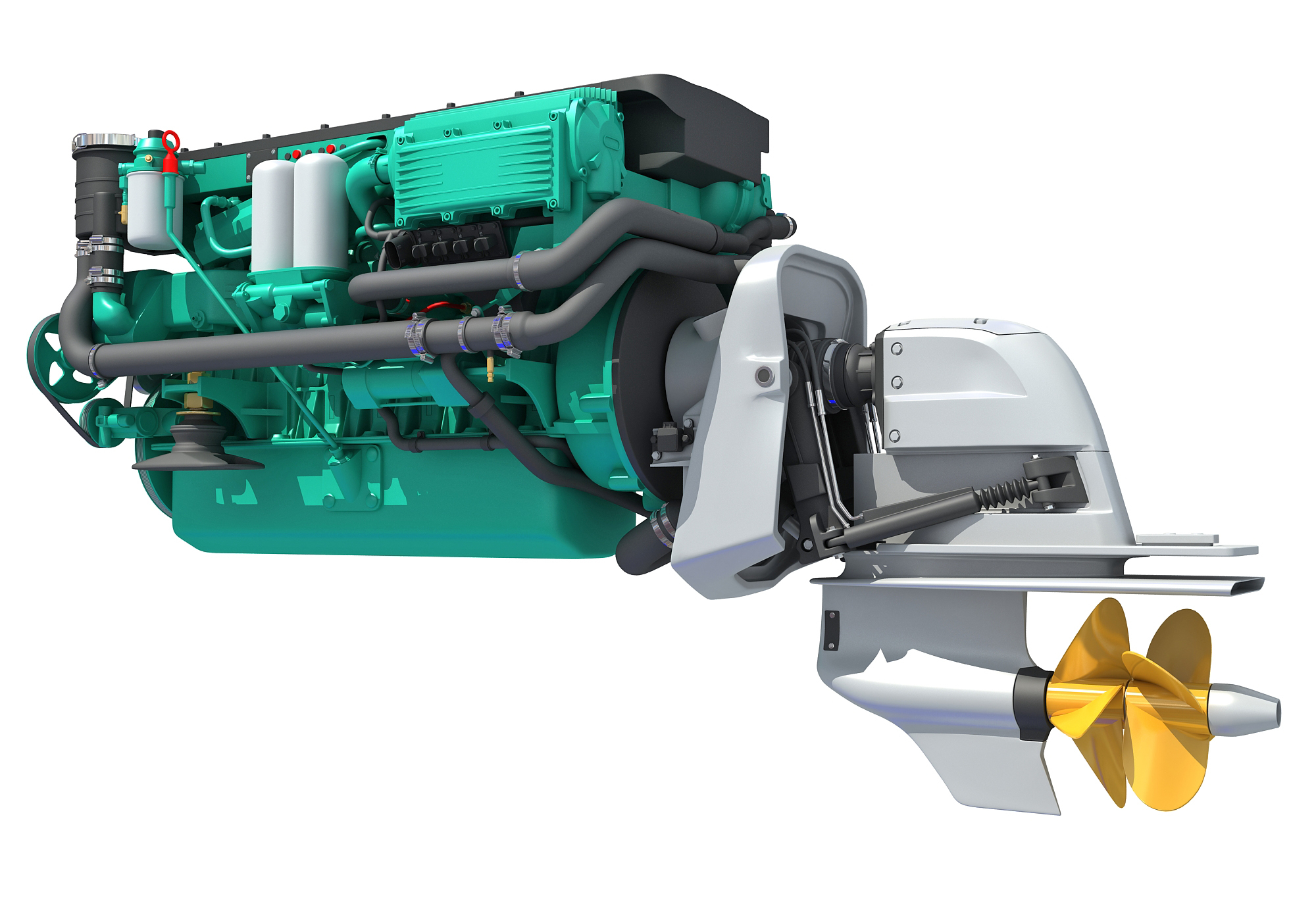 Sterndrive引擎3D模型 - TurboSquid 1305300