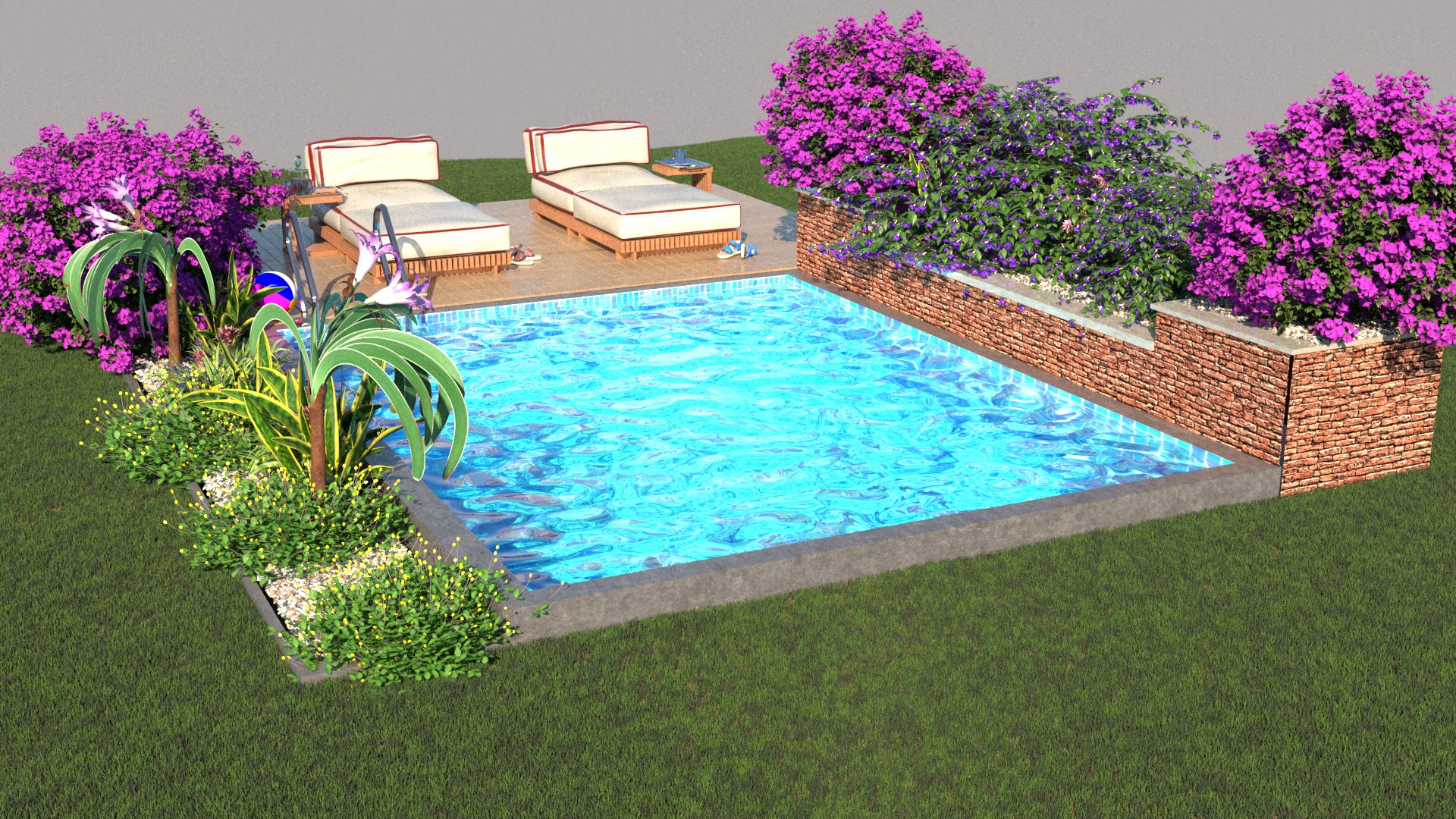 3D Laos Swimming Pool Model - TurboSquid 2150179