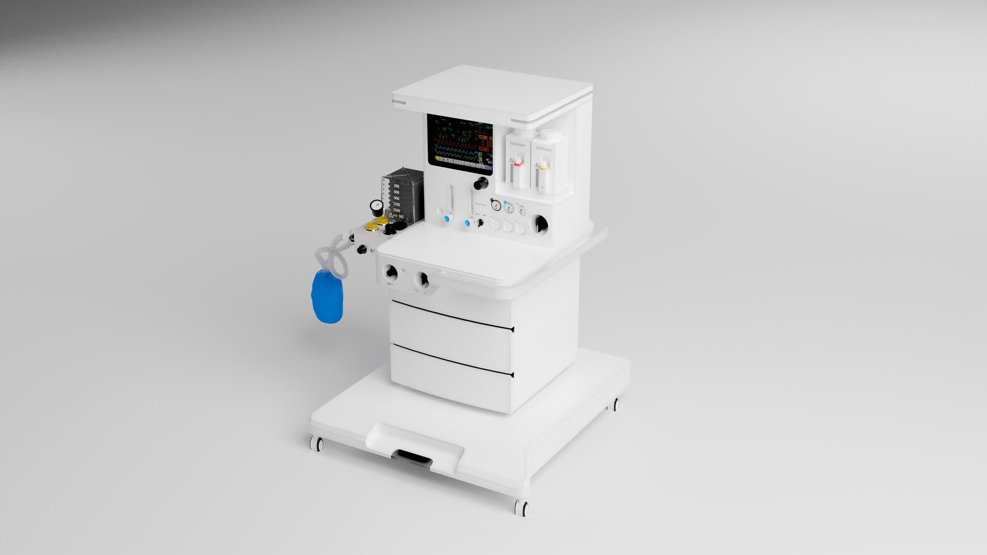 Anesthesia Machine 3D Model - TurboSquid 2301149
