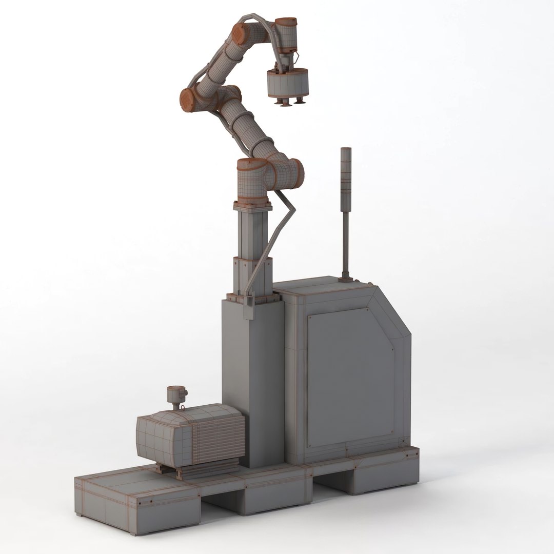 3D UR10 With Cobotizur Collaborative Palletizer Model - TurboSquid 2020828