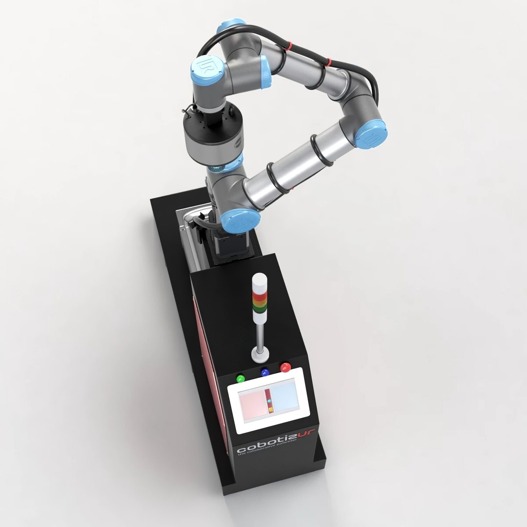 3D UR10 With Cobotizur Collaborative Palletizer Model - TurboSquid 2020828