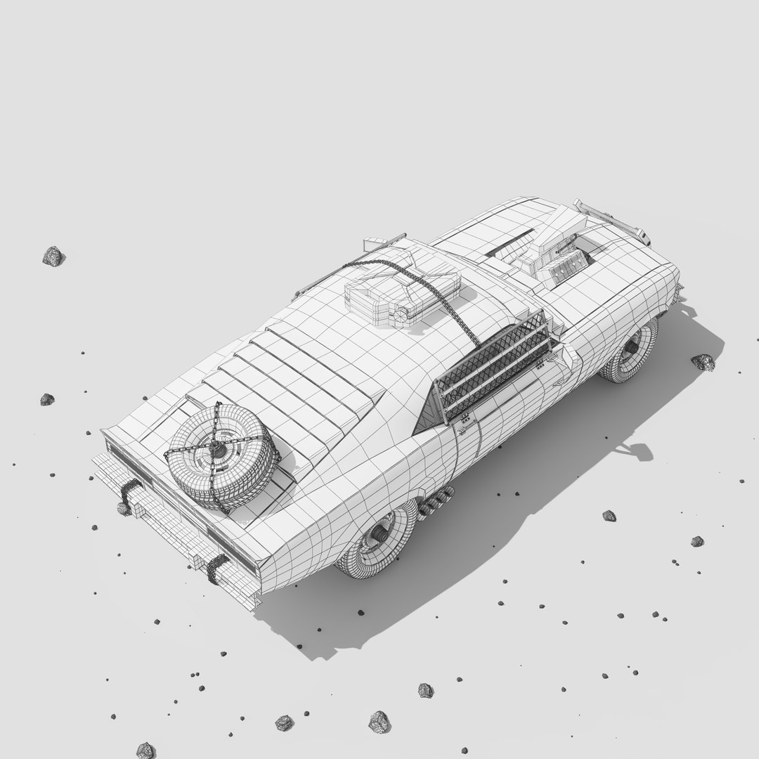Post Apocalyptic Muscle Car 3d Max