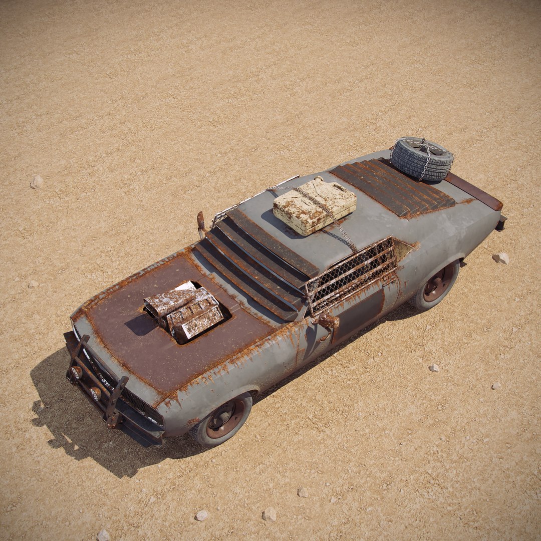 Post Apocalyptic Muscle Car 3d Max