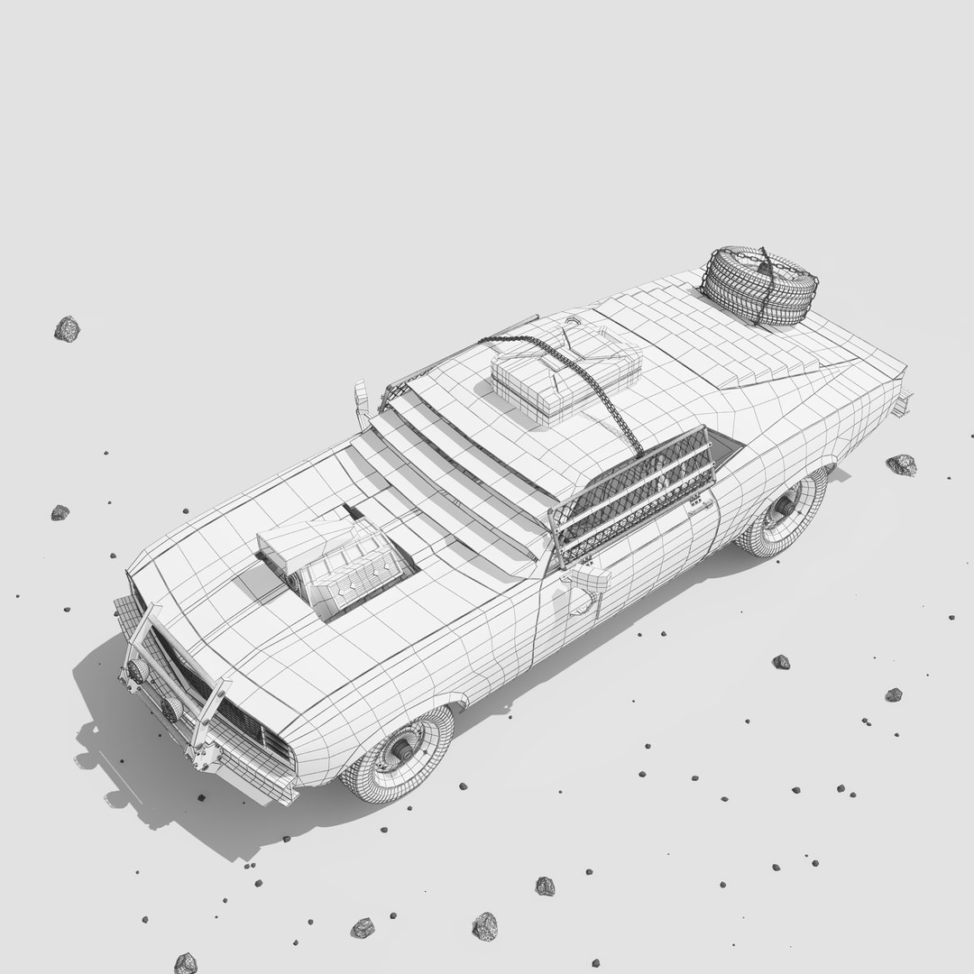 Post Apocalyptic Muscle Car 3d Max