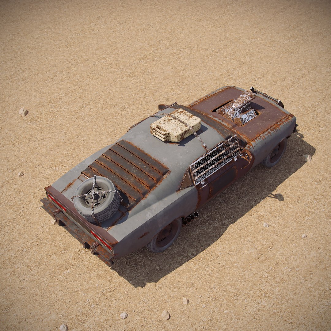 Post Apocalyptic Muscle Car 3d Max