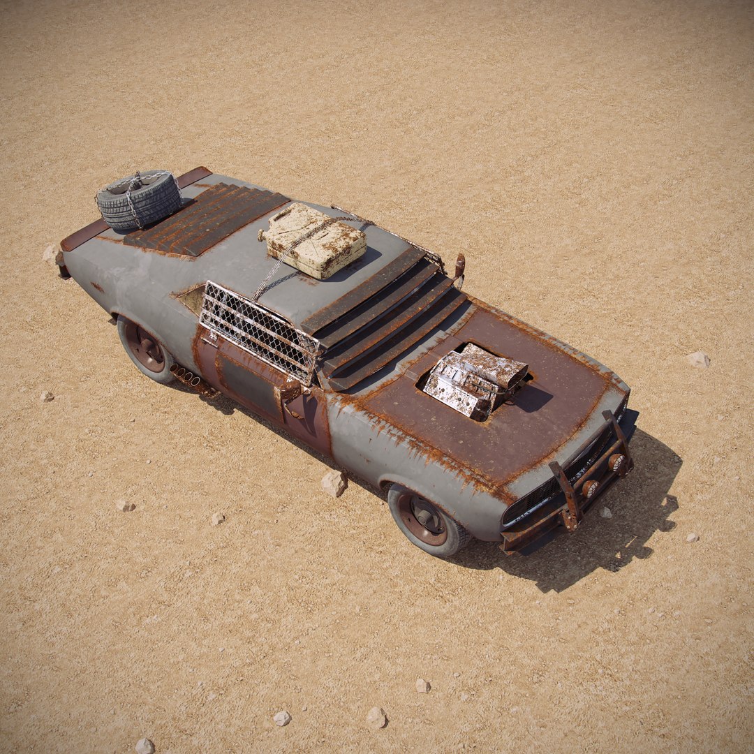 Post Apocalyptic Muscle Car 3d Max