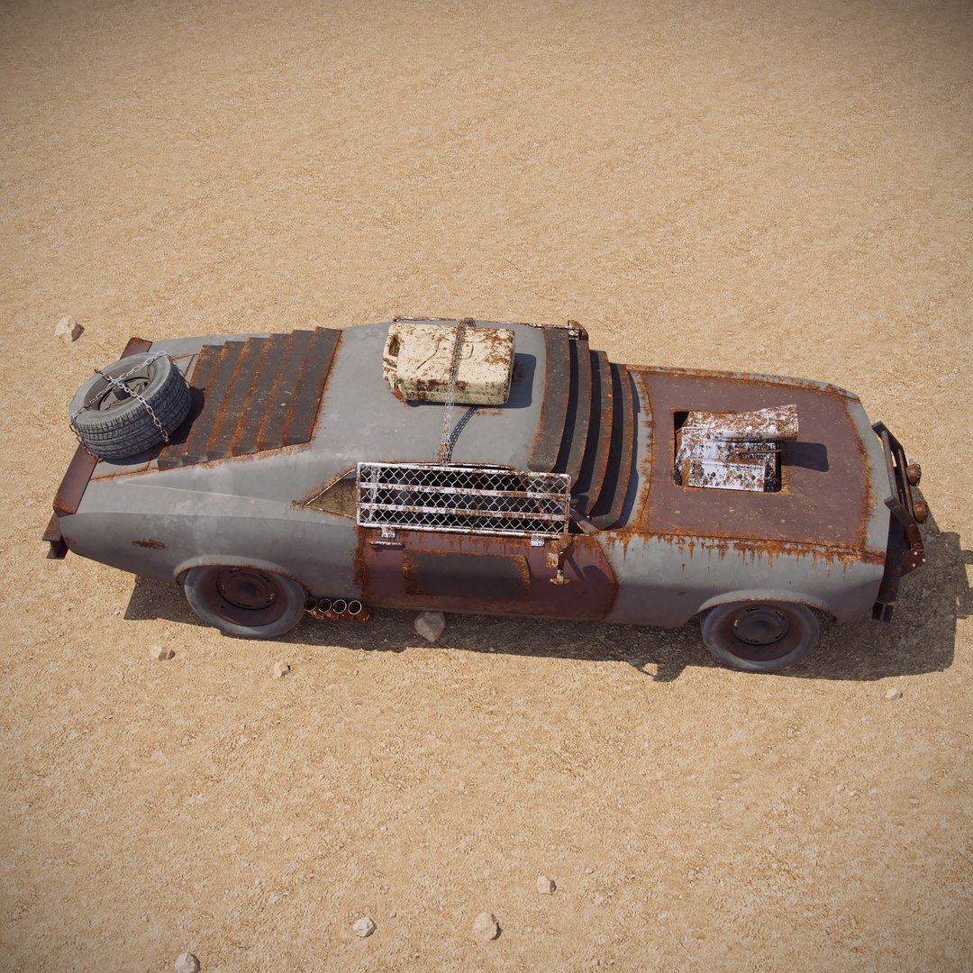 Post Apocalyptic Muscle Car 3d Max