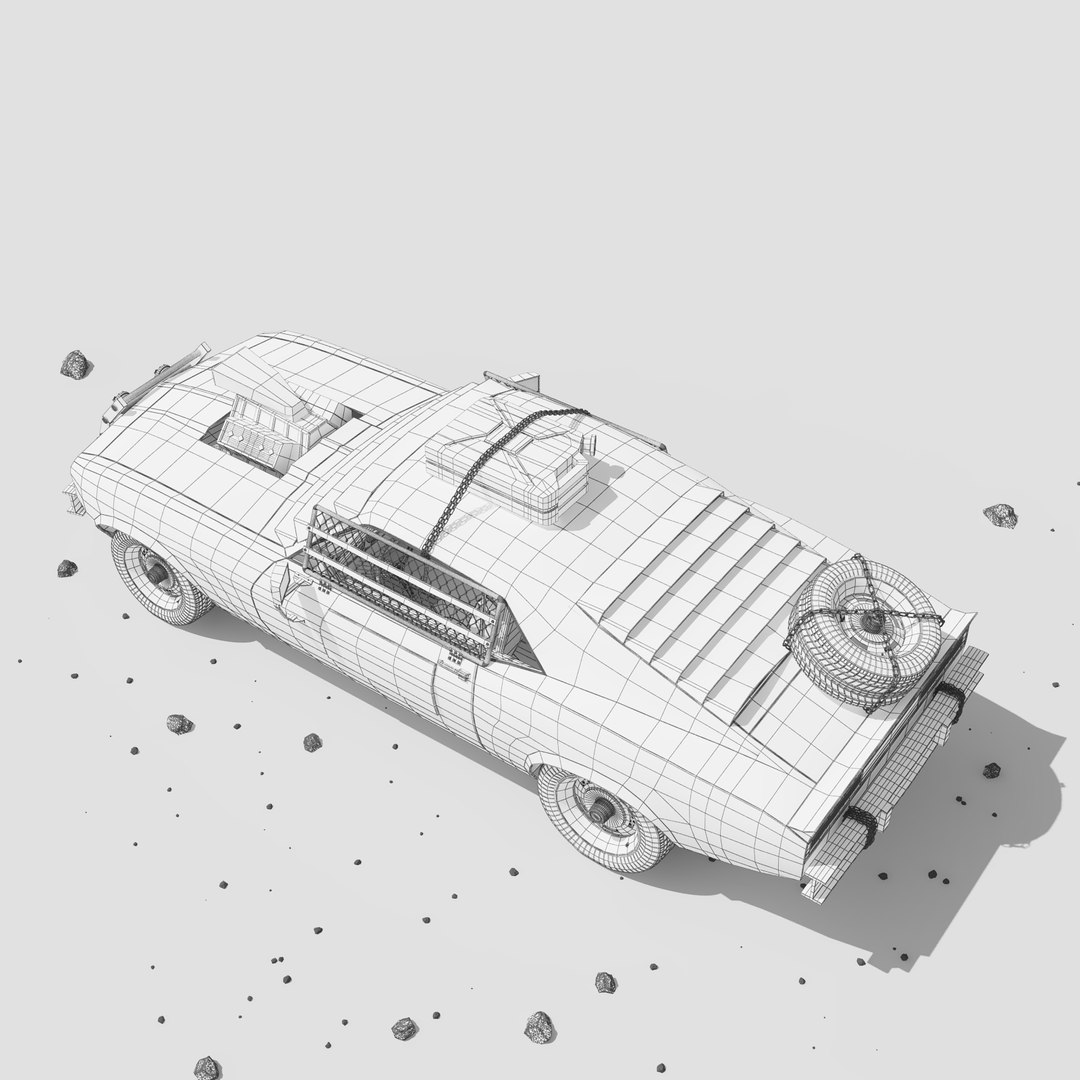 Post Apocalyptic Muscle Car 3d Max