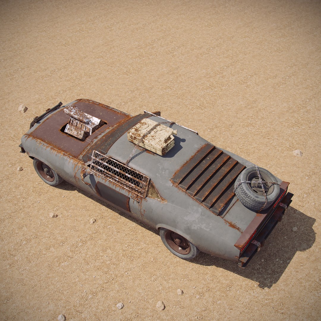 Post Apocalyptic Muscle Car 3d Max