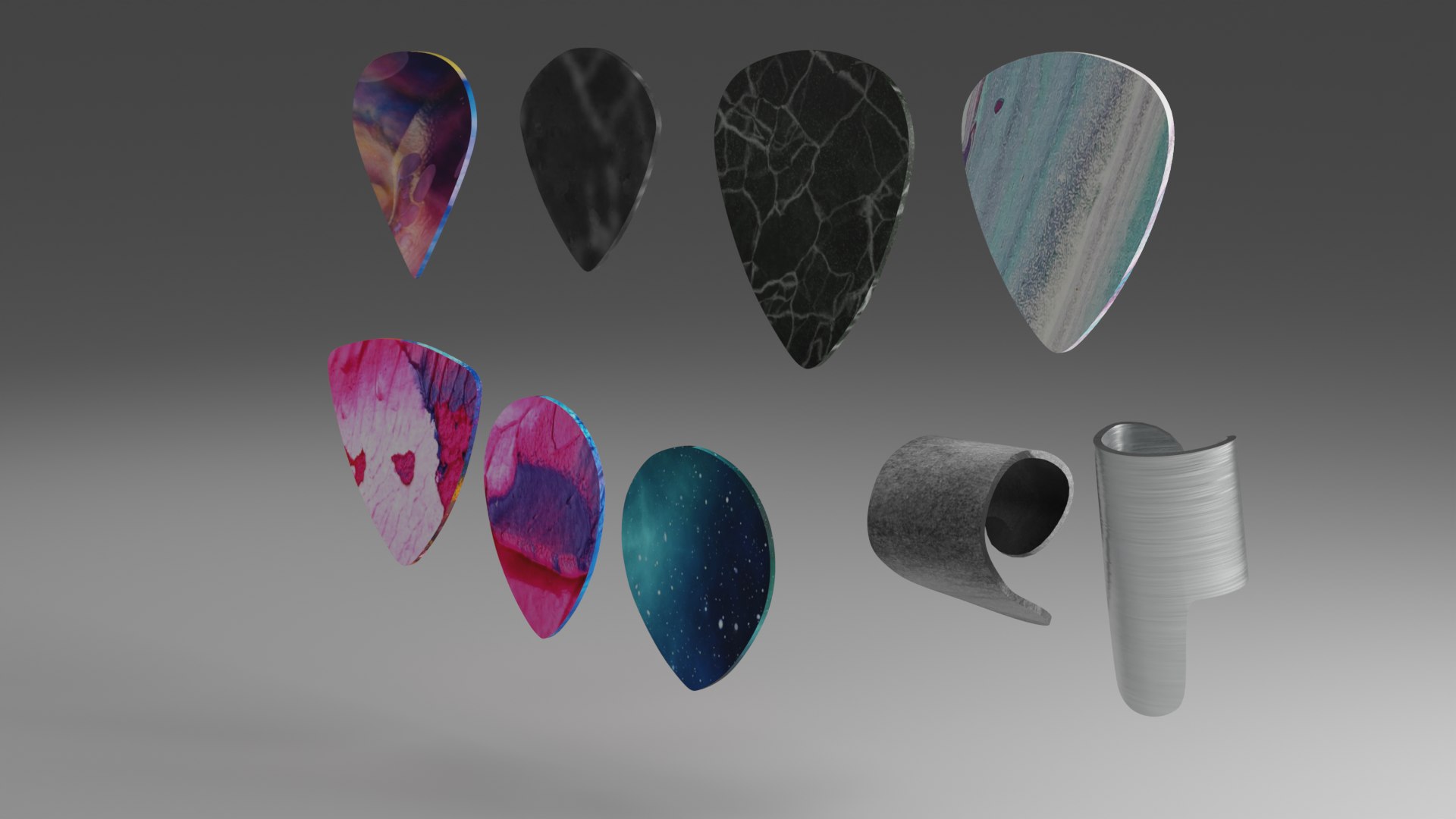 3D model Guitar Picks - TurboSquid 2155478