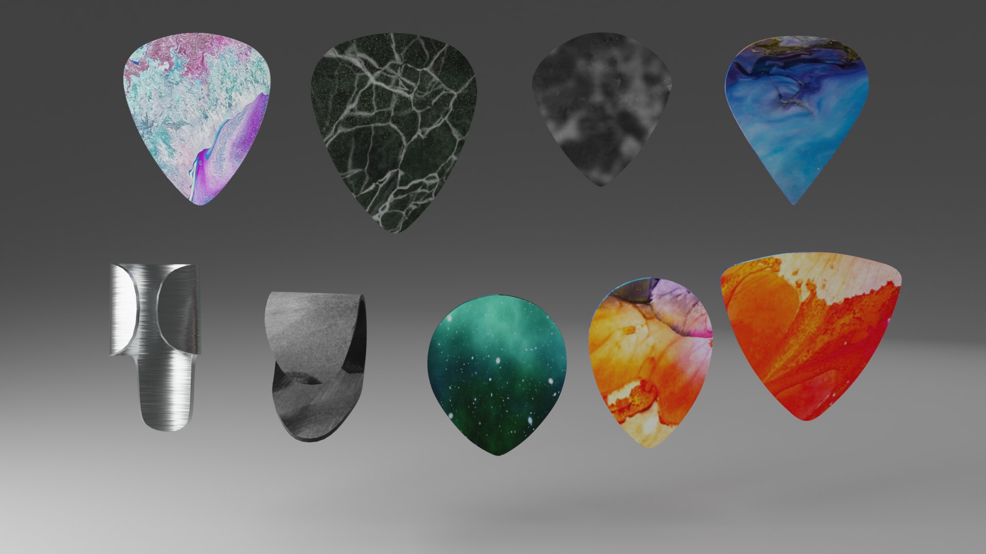 3D model Guitar Picks - TurboSquid 2155478