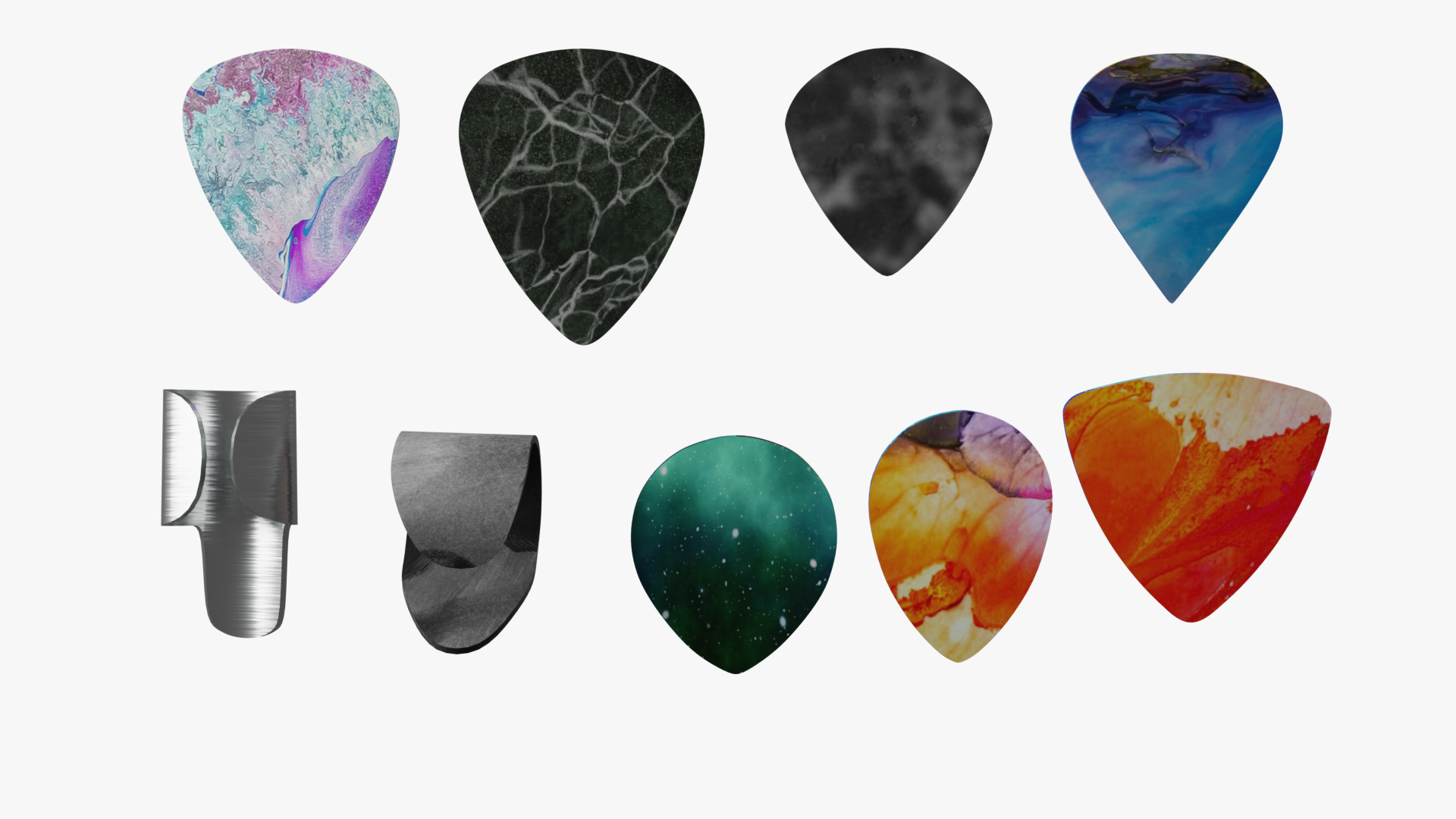 3D Model Guitar Picks - TurboSquid 2155478