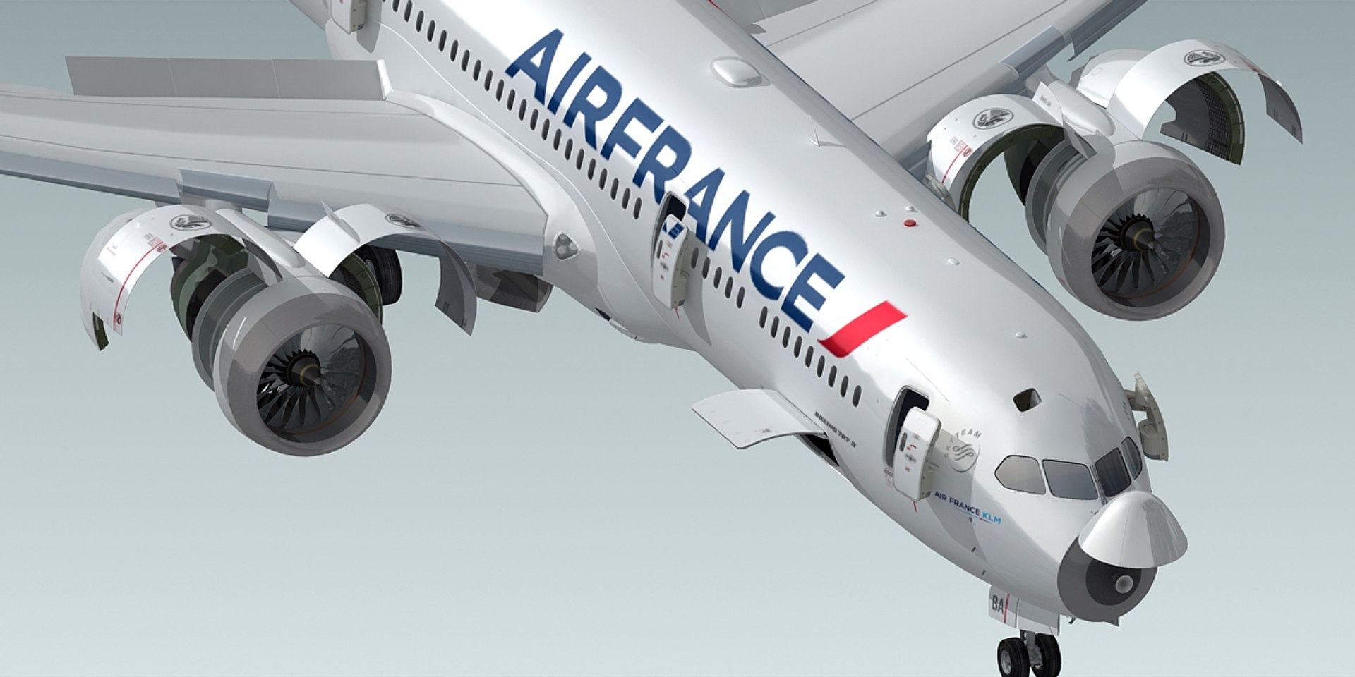 3d Boeing 787-9 Dreamliner Plane Model