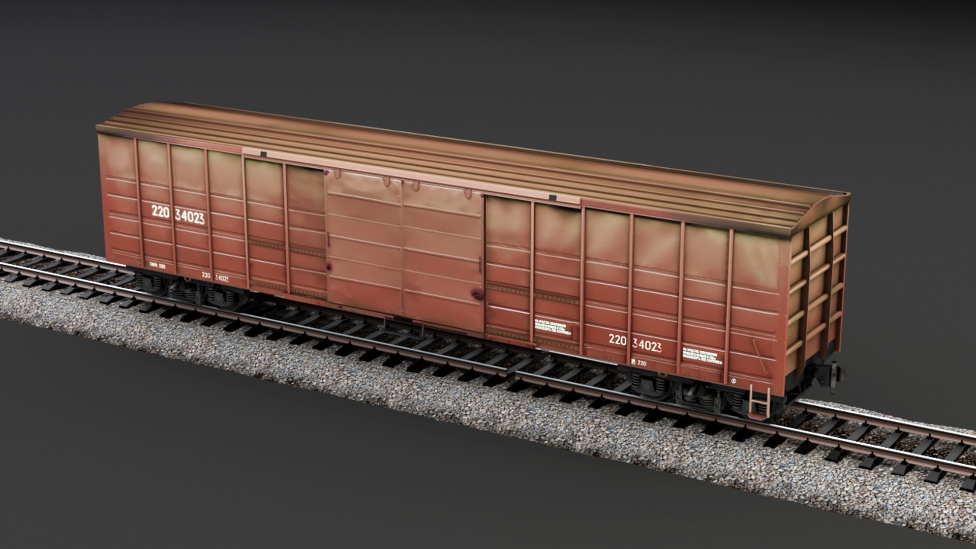Boxcar Cargo 3D Model - TurboSquid 1352472
