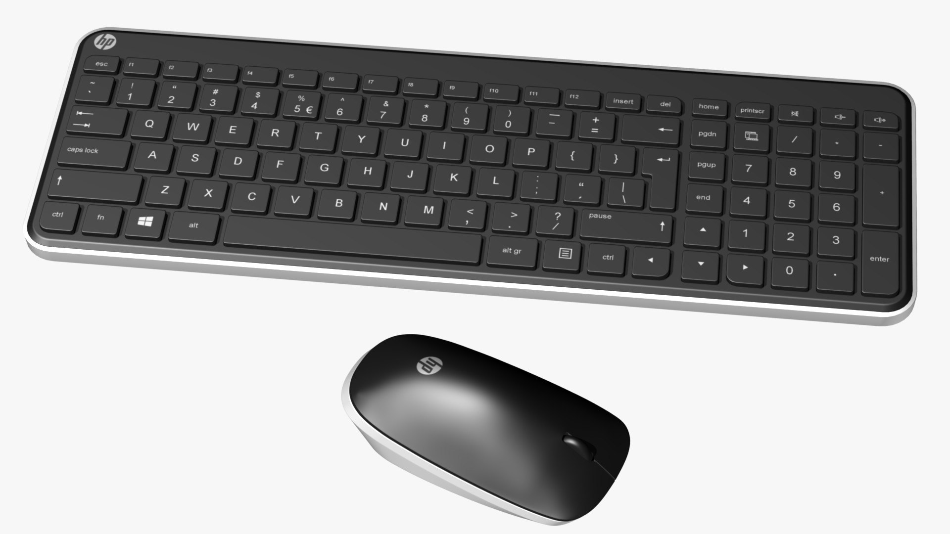 3d Obj Hp Keyboard Mouse