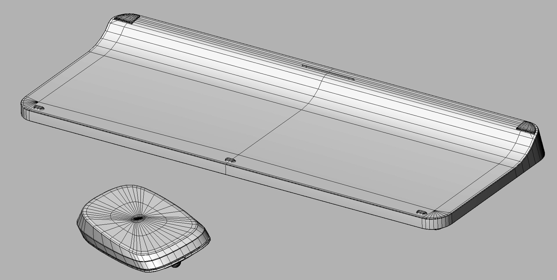 3d Obj Hp Keyboard Mouse