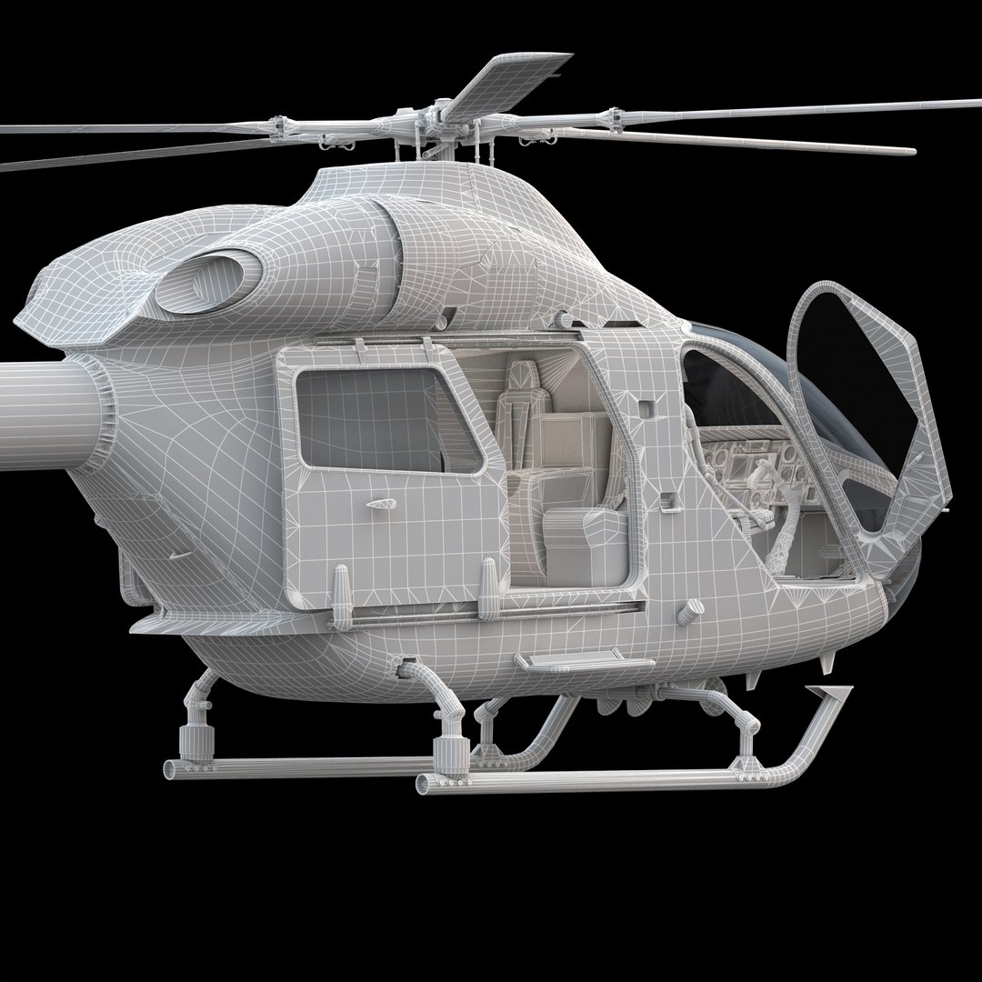 3d Model Md902 Explorer Aircraft