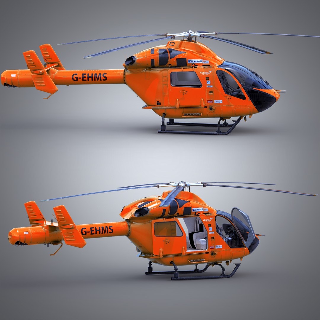 3d Model Md902 Explorer Aircraft