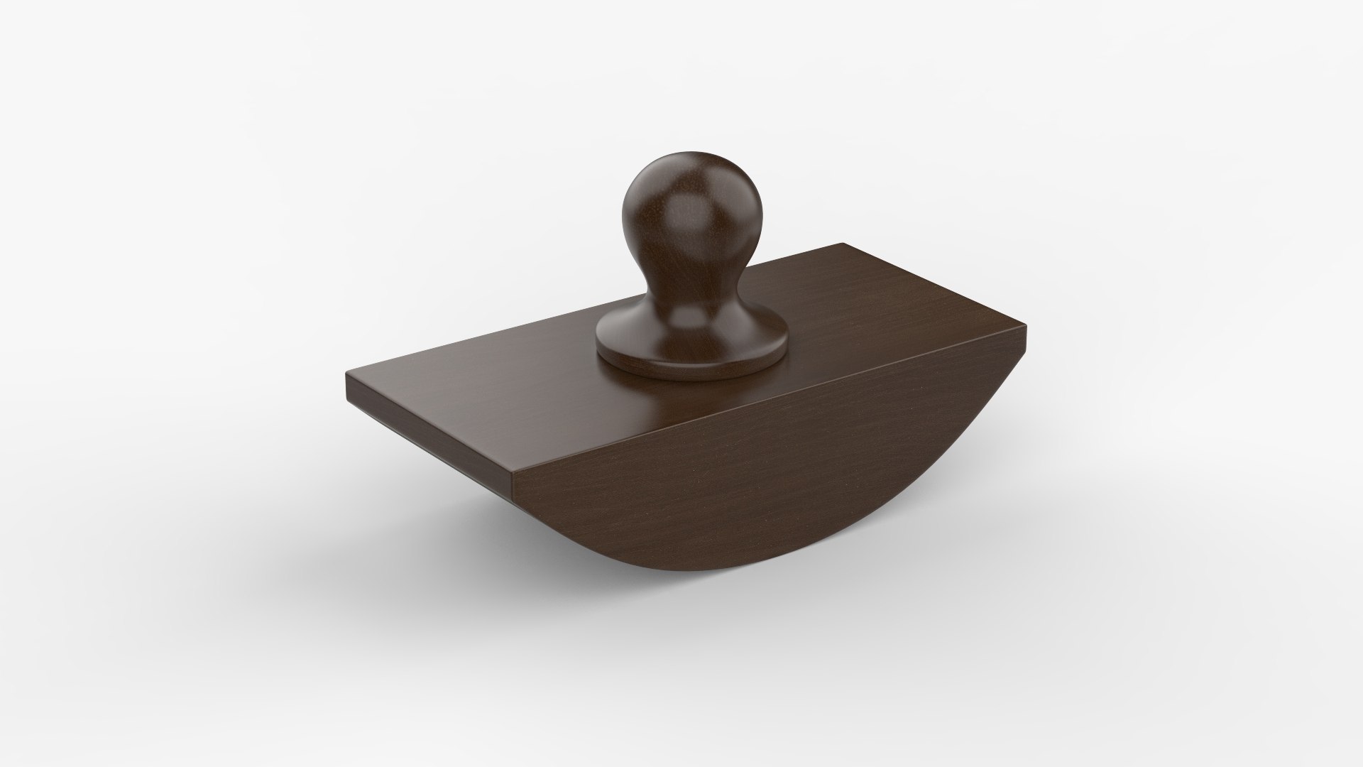 Wooden Rocker Blotter Pad Stamp 3D Model - TurboSquid 1849780