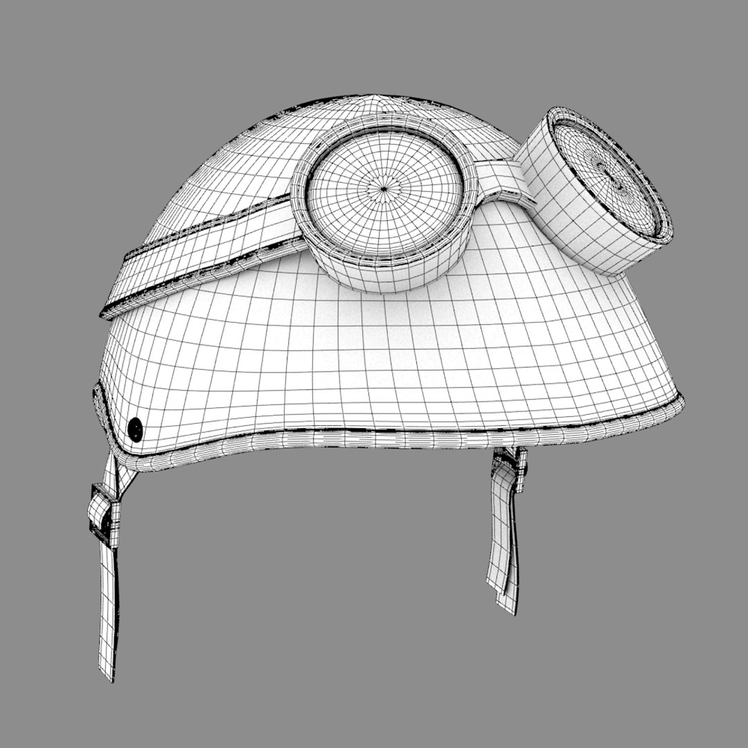 3d Helmet Goggles Model