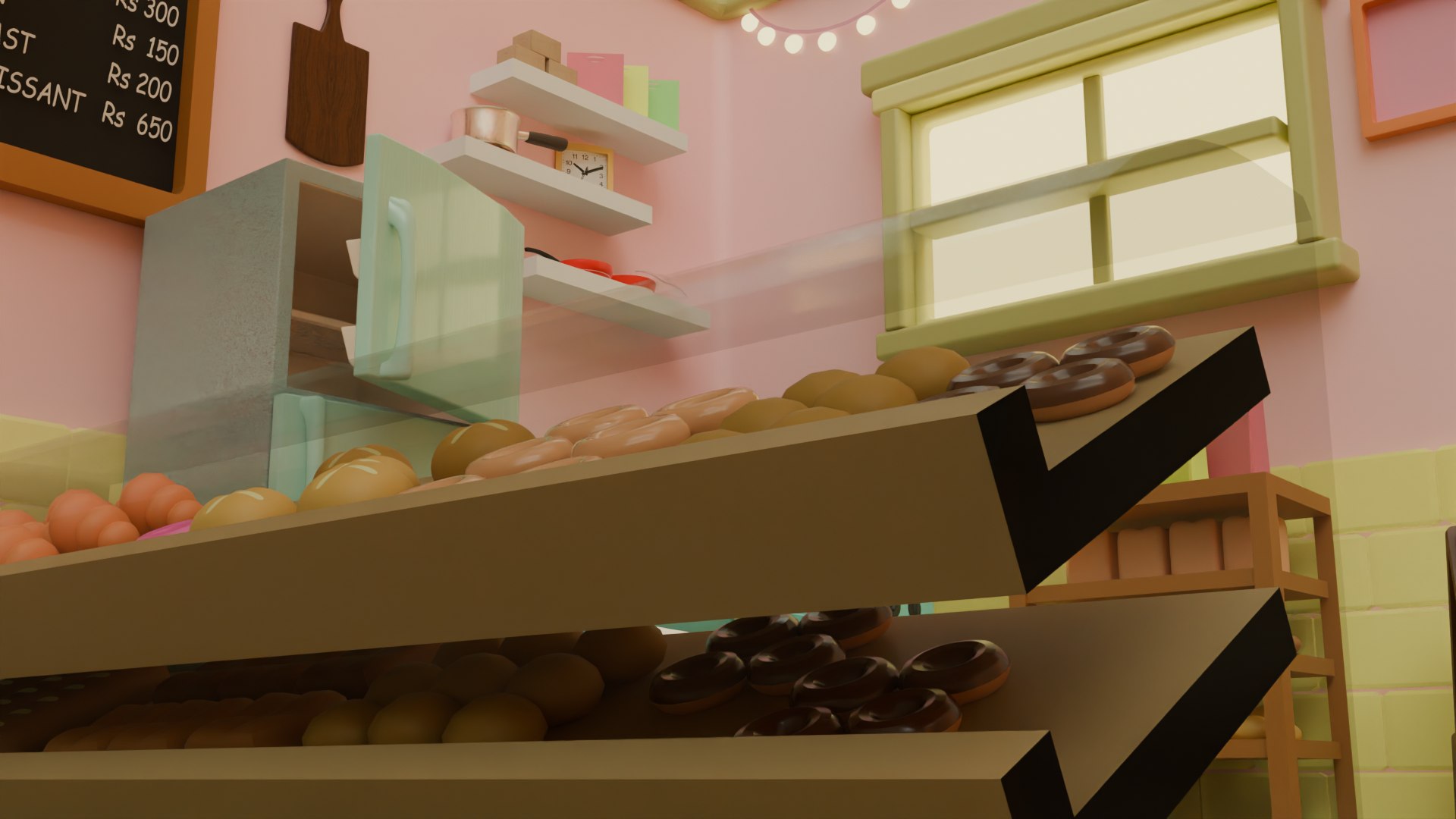 3D Isometric Low-Poly Bakery Interior 3D Model - TurboSquid 2297477