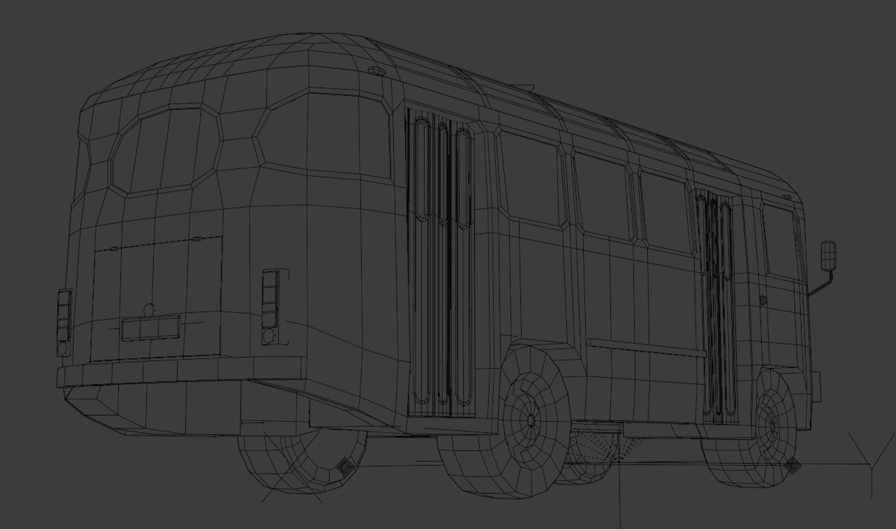 PAZ 672 Soviet Autobus Low-poly 3D Model - TurboSquid 1763801