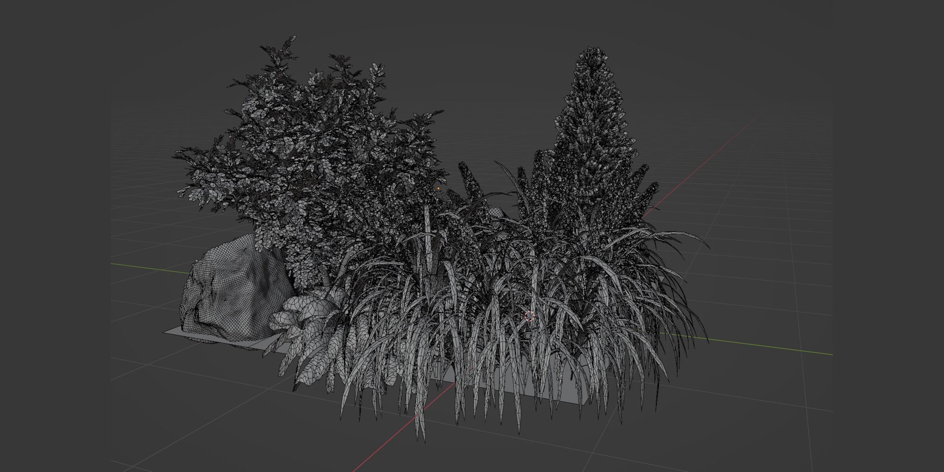 Outdoor Garden Plants Collection Vol 69-Blender 3D - TurboSquid 2124625