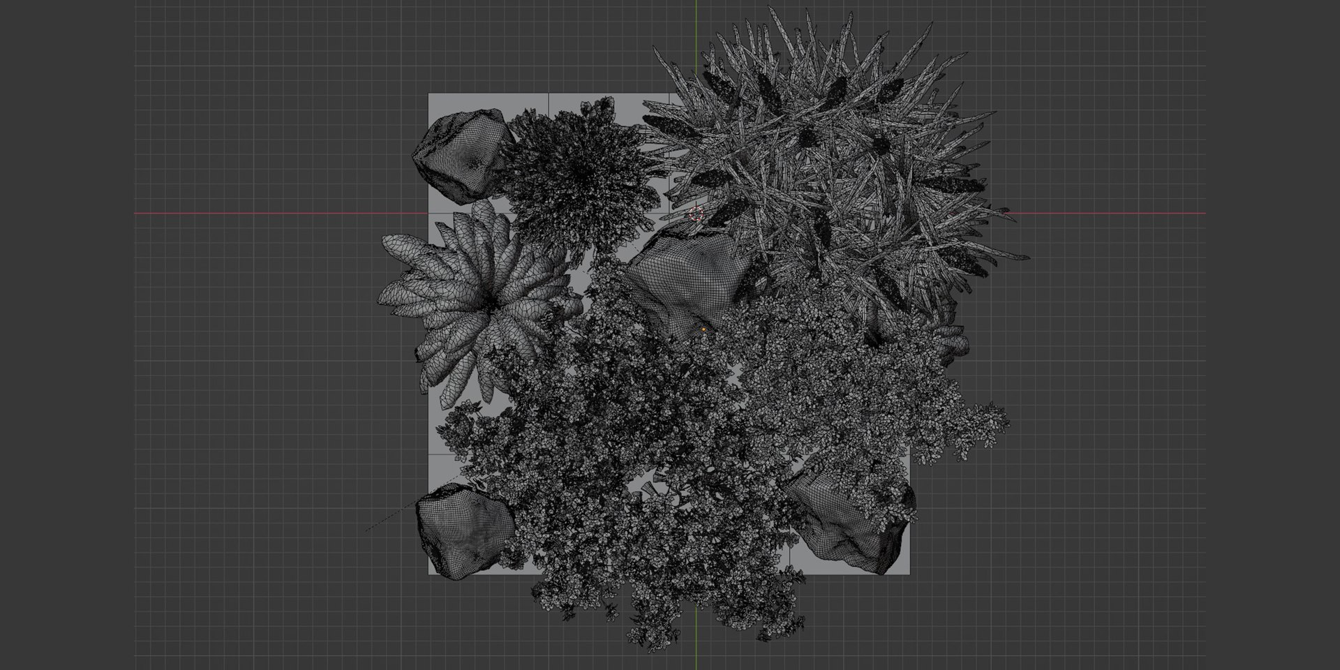 Outdoor Garden Plants Collection Vol 69-Blender 3D - TurboSquid 2124625