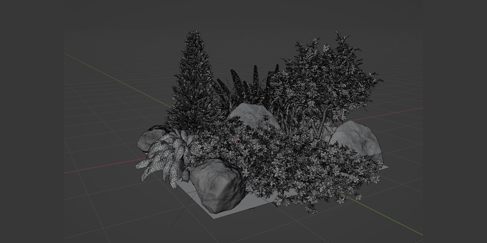 Outdoor Garden Plants Collection Vol 69-Blender 3D - TurboSquid 2124625
