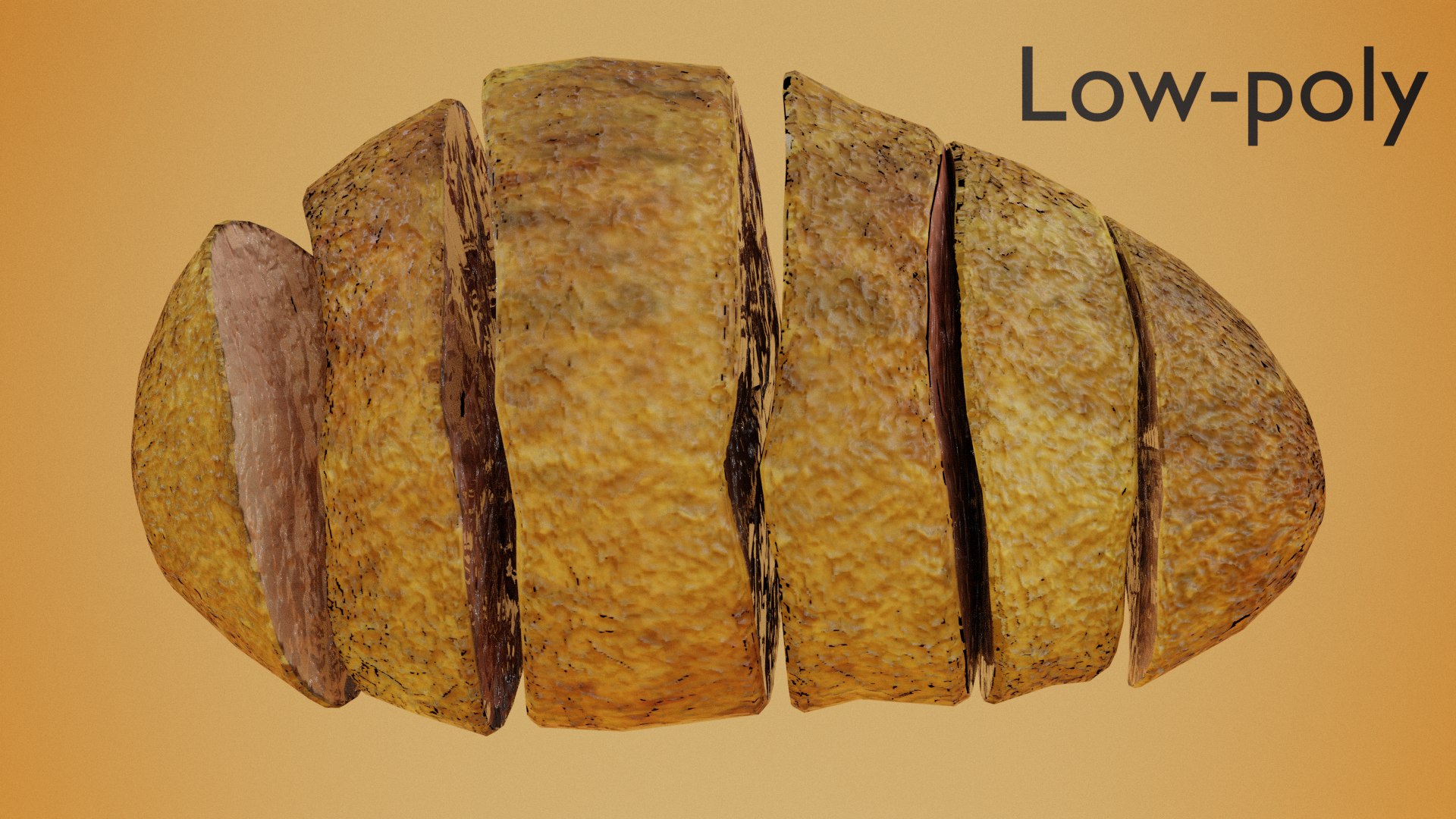 3D Tonkatsu Low And High Poly Cartoon Style Model - TurboSquid 1765461