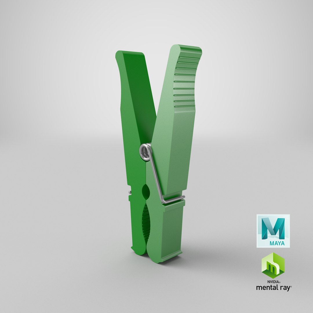 3D Plastic Clothespin 03 Model - TurboSquid 2021798