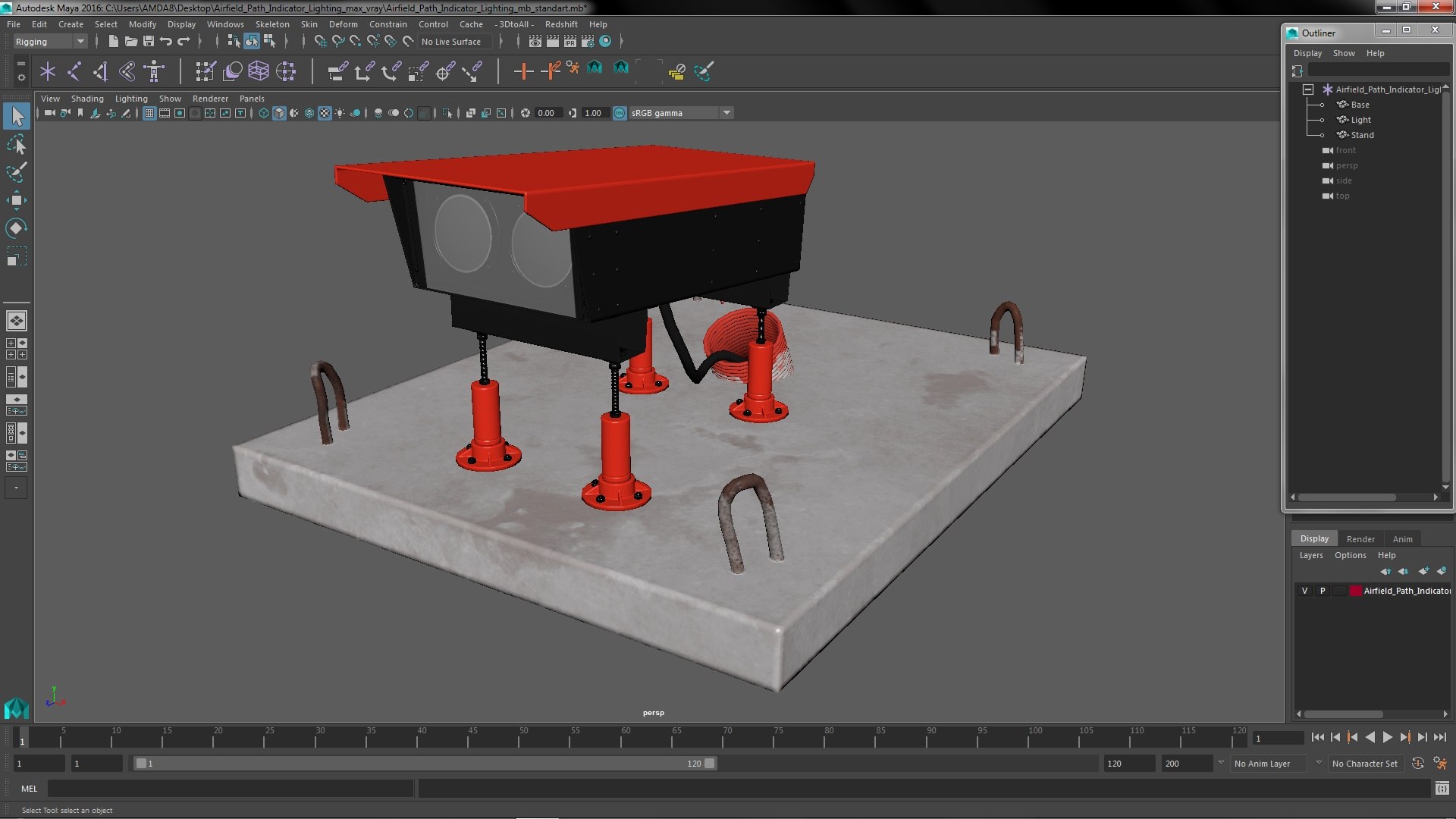 Airfield Path Indicator Lighting 3D model - TurboSquid 2058173