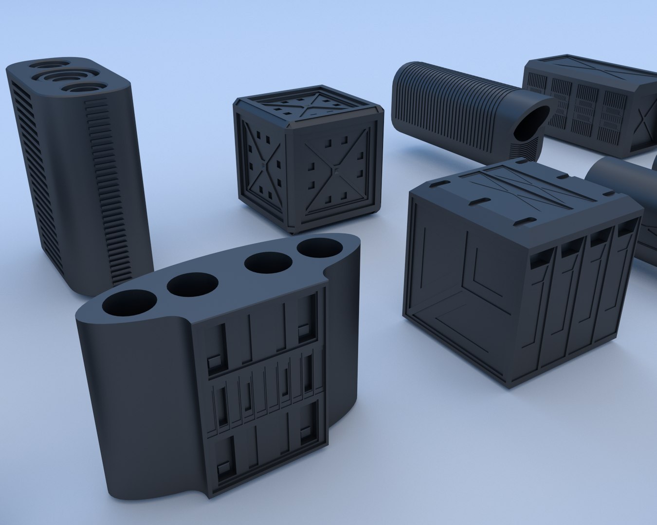 Mechanical Parts 3d Model