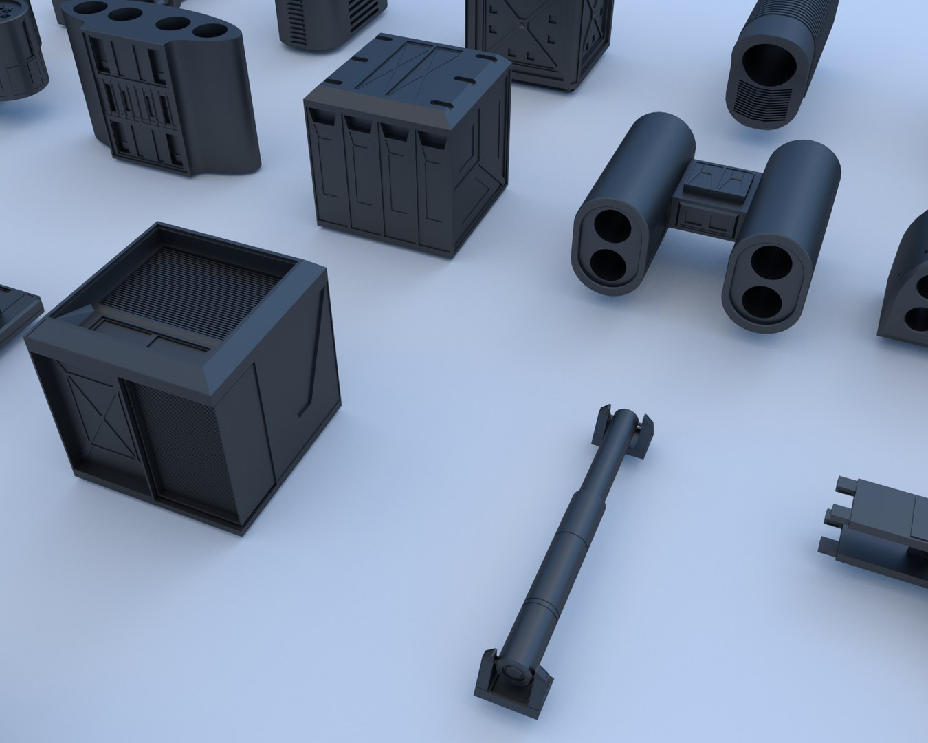 Mechanical Parts 3d Model