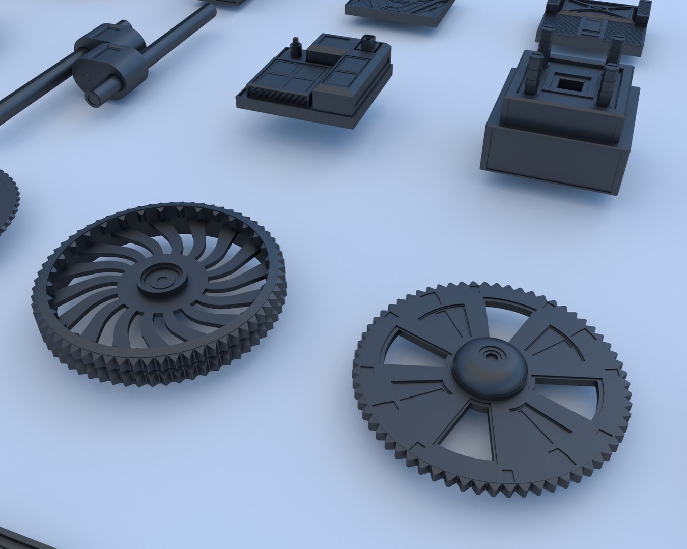 Mechanical Parts 3d Model