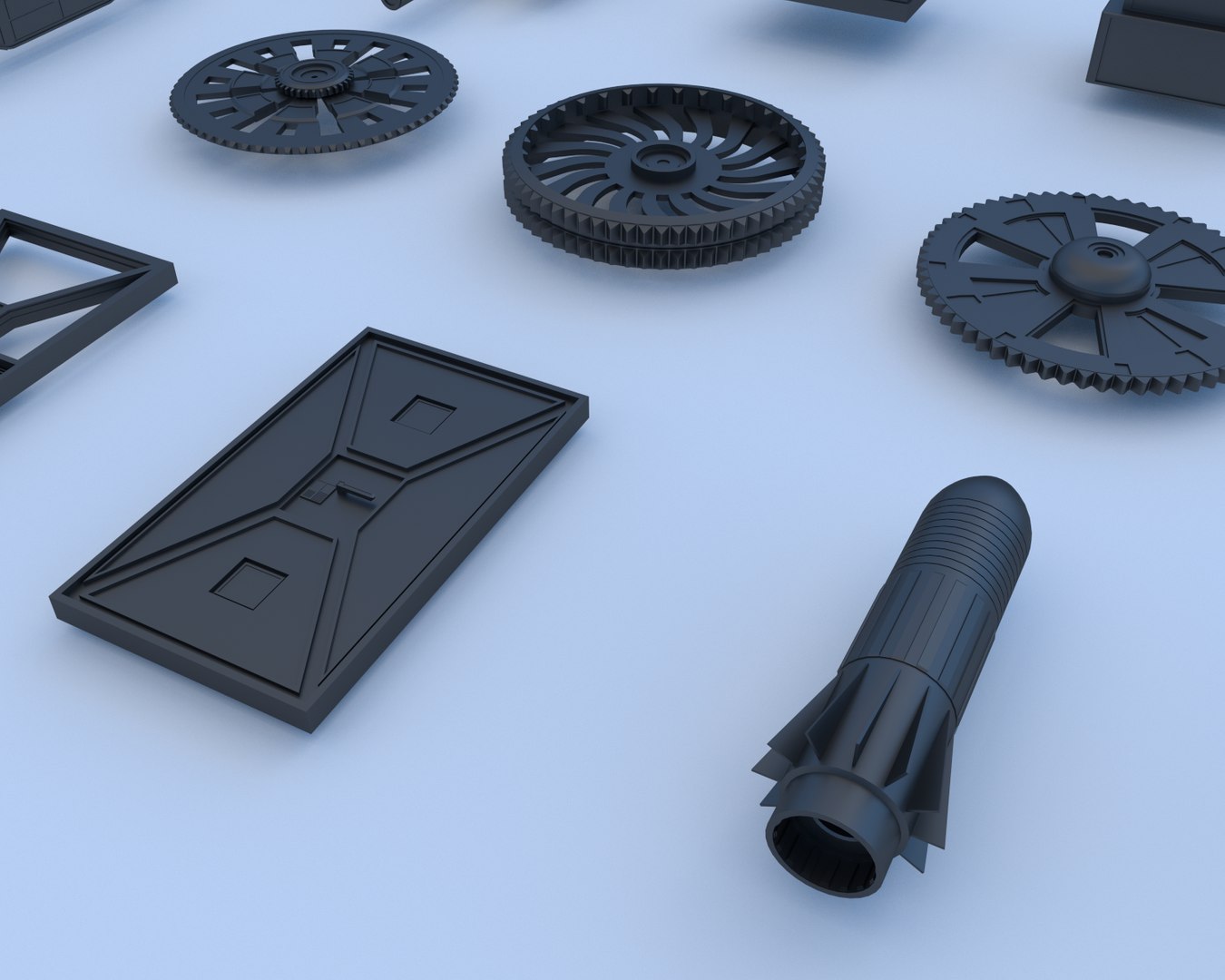 Mechanical Parts 3d Model