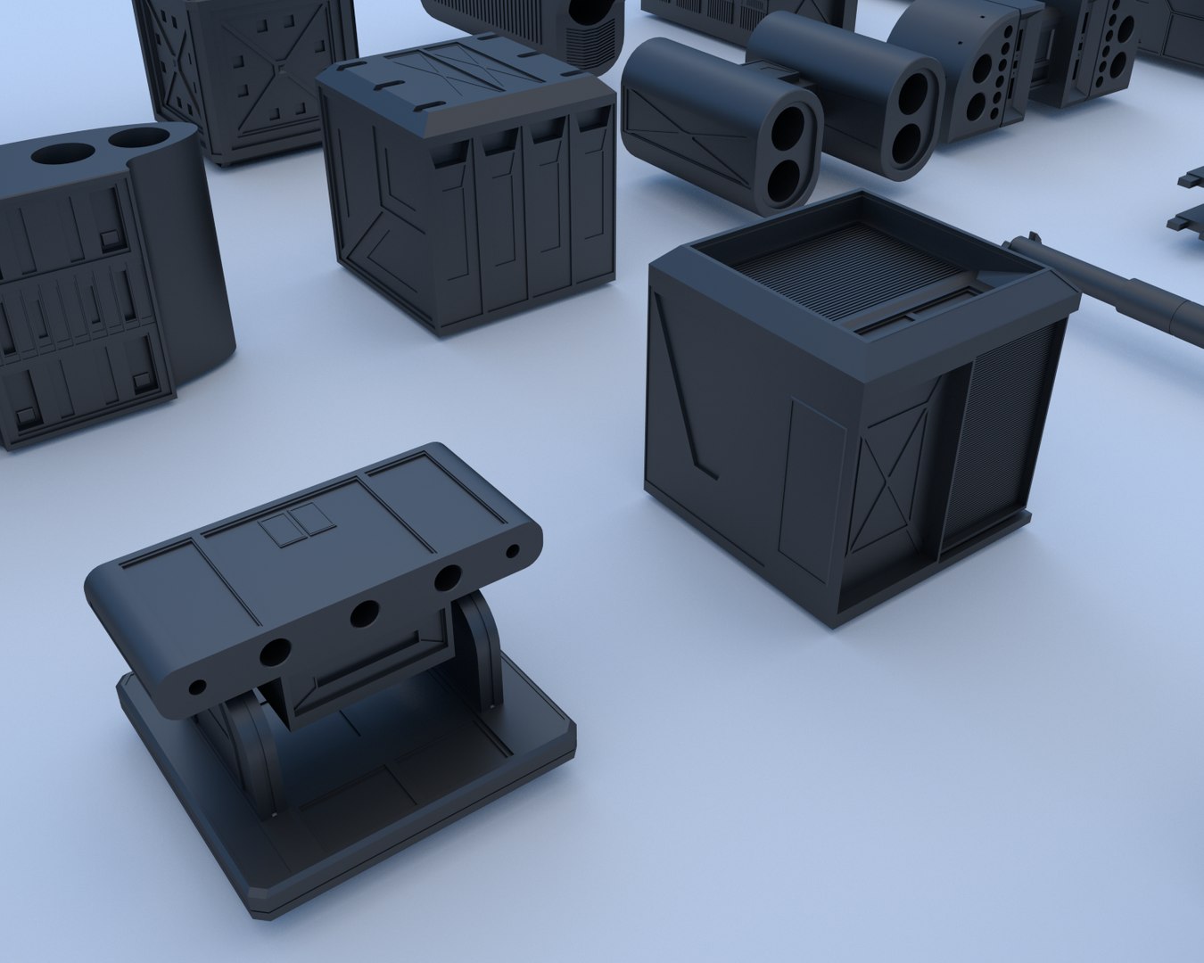 Mechanical Parts 3d Model
