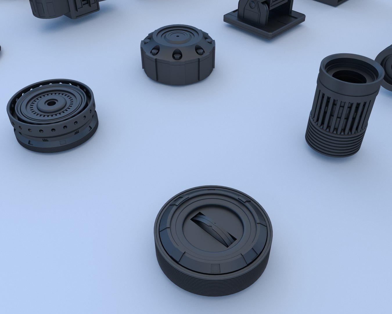Mechanical Parts 3d Model