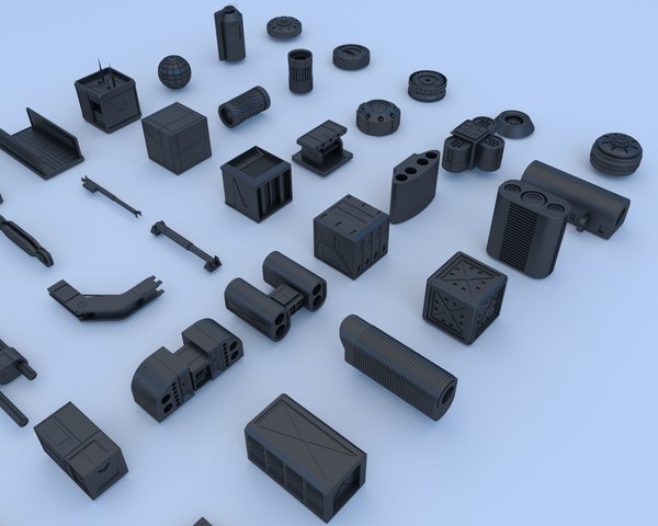mechanical parts 3d model