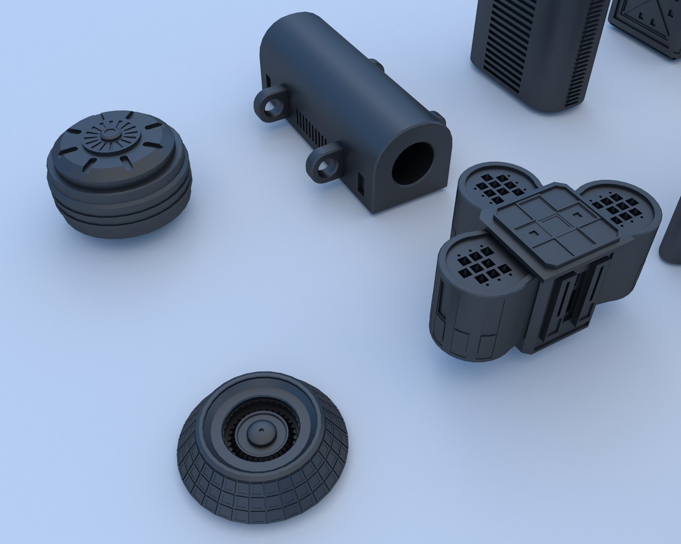 Mechanical Parts 3d Model