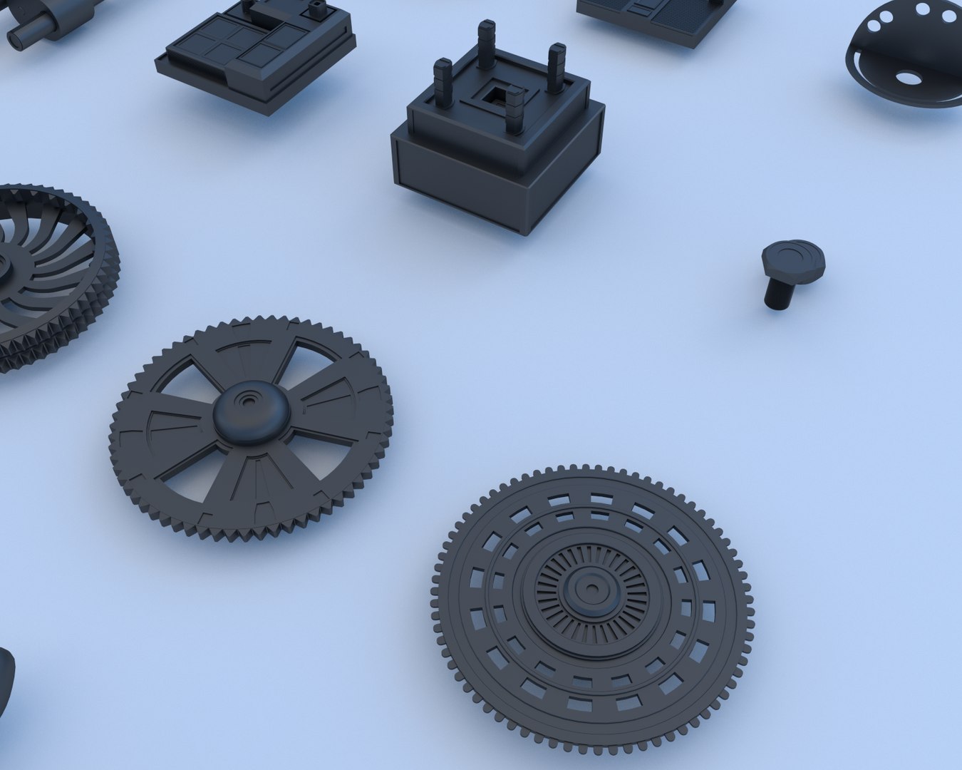 Mechanical Parts 3d Model