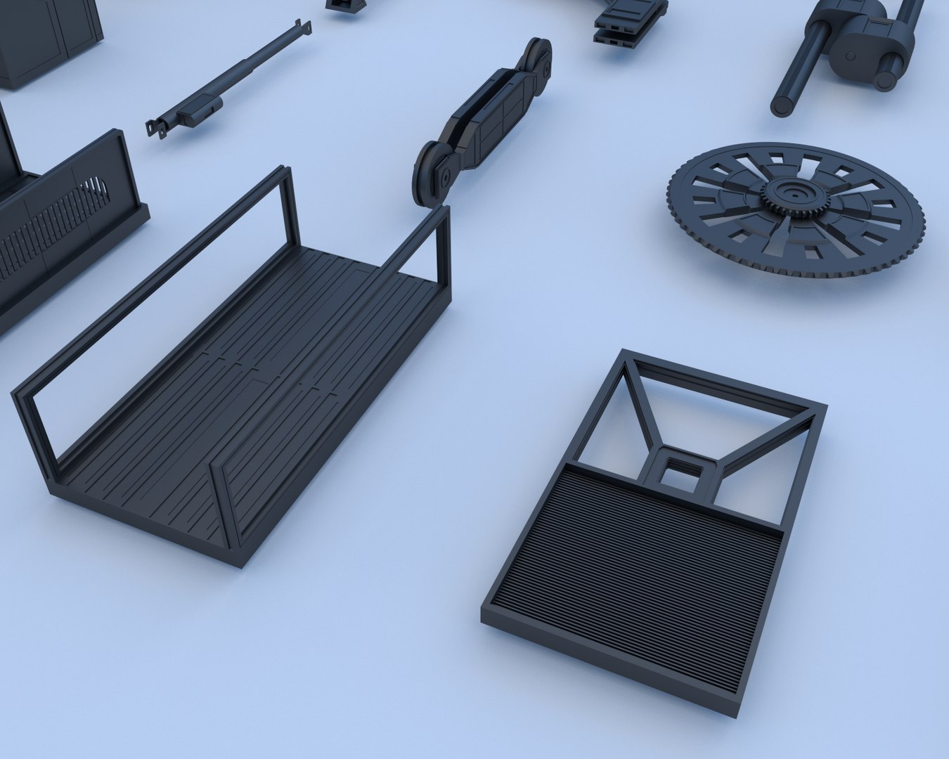 Mechanical Parts 3d Model