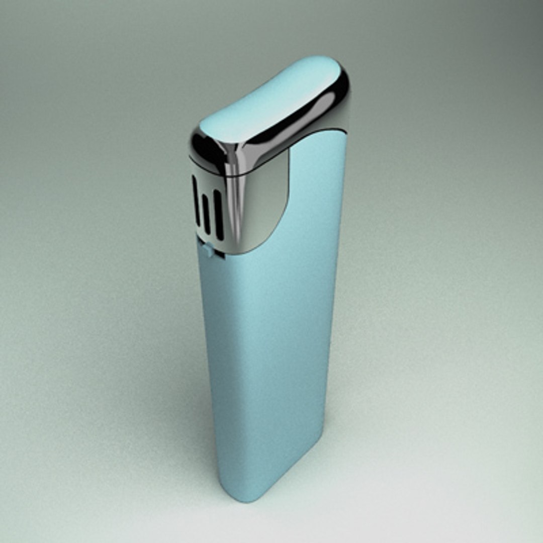 Modeled Lighter 3d Model