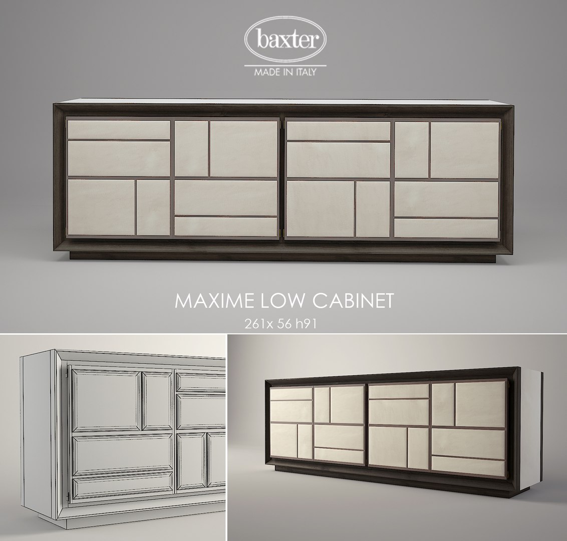 3ds Max Baxter Maxime Cabinet